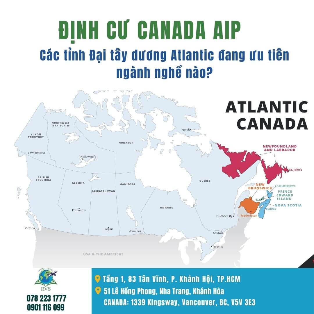 Định cư Canada AIP: Các tỉnh Đại tây dương Atlantics đang ưu tiên ngành ...
