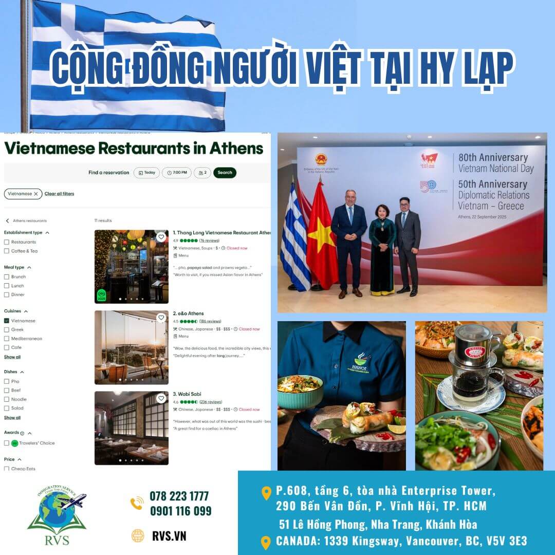 Cộng đồng người Việt tại Hy Lạp: Tập trung ở Athens và các đảo du lịch ...